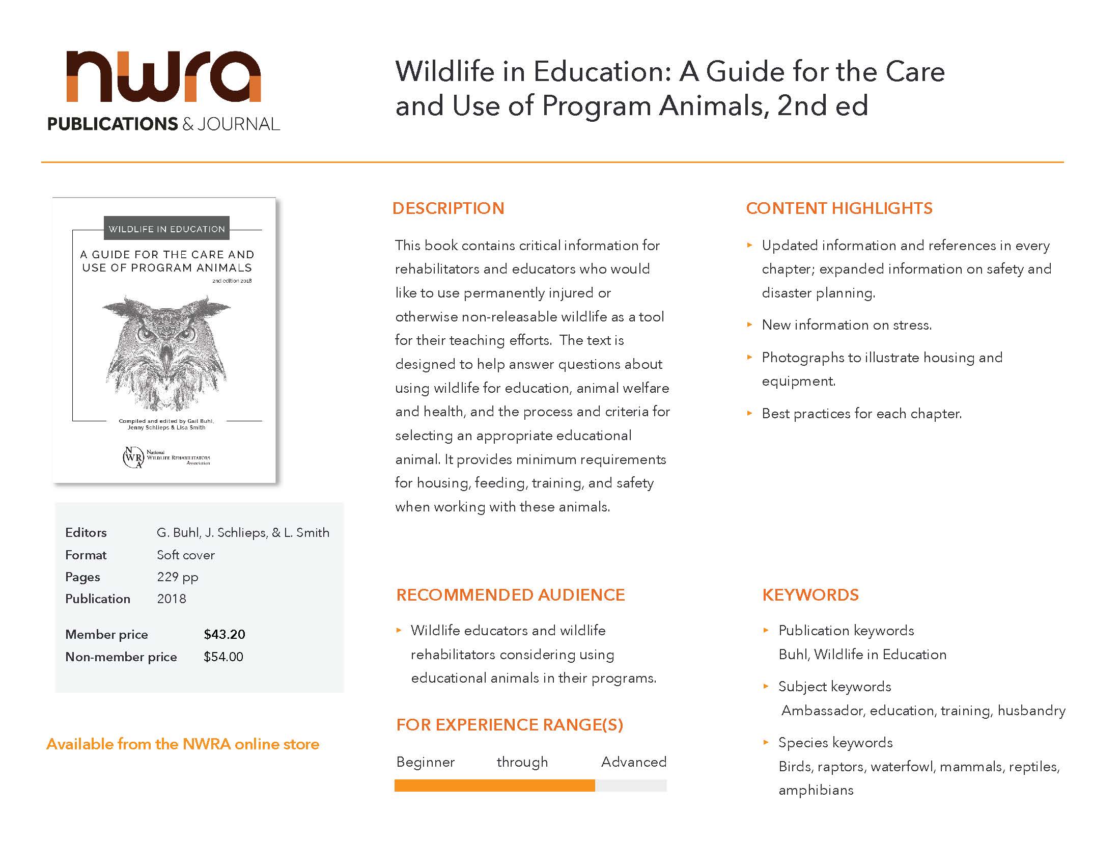Education Publications – National Wildlife Rehabilitators Association